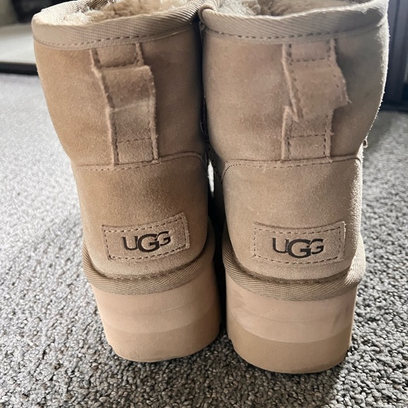 UGG | Shoes | Ugg Platform Boots In Sand | Poshmark